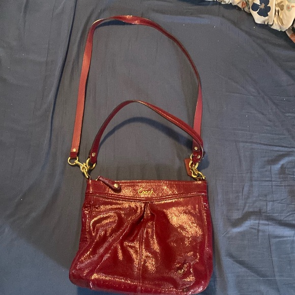 Coach | Bags | Coach Red Patent Leather Purse | Poshmark